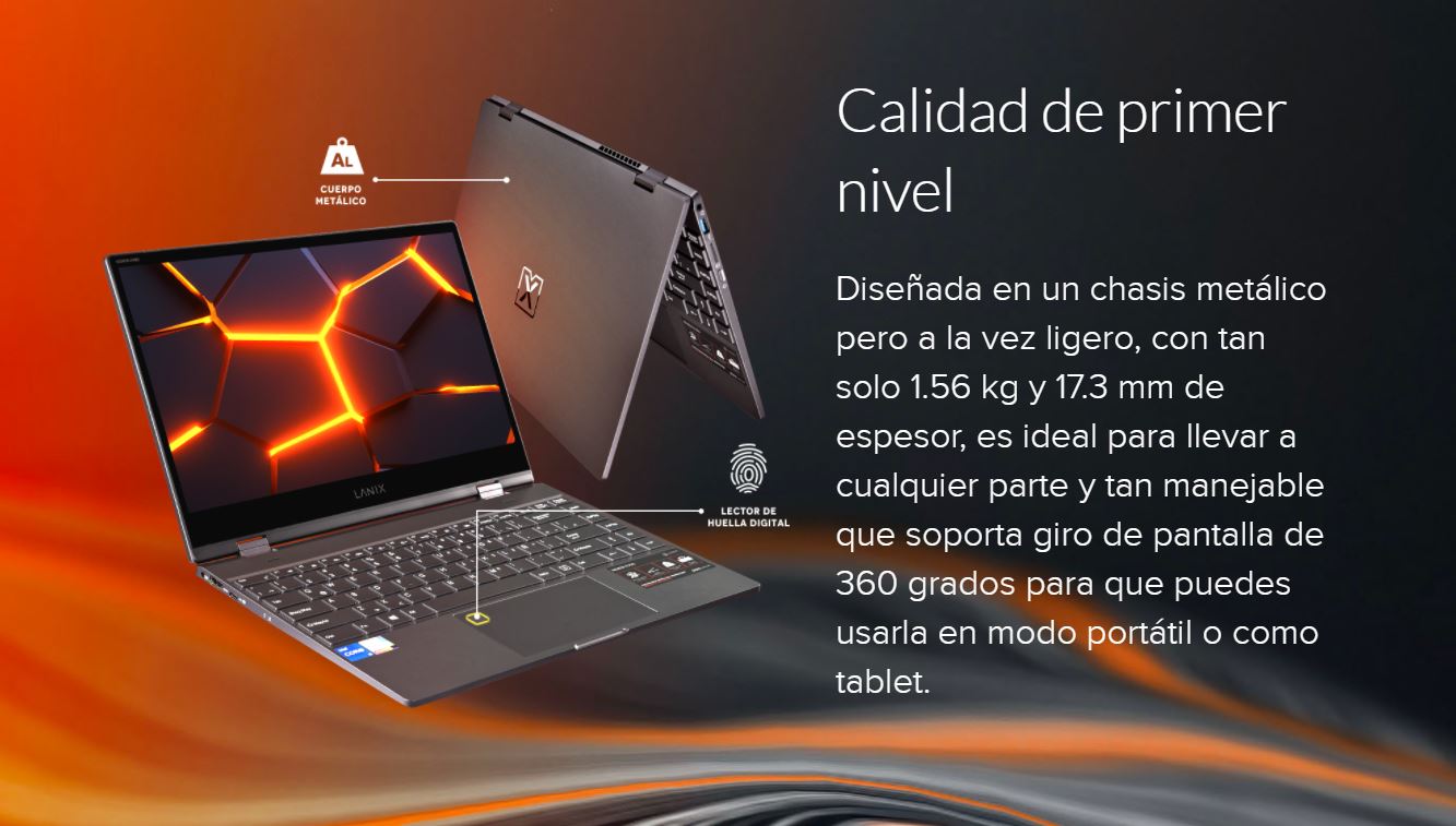 LANIX Neuron X Pro ya está a la venta en Méxixo, laptop convertible con ...