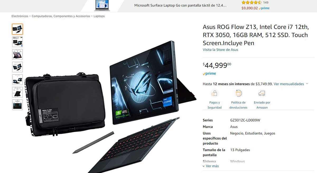 ¿Una Surface para gamers? ASUS ROG Flow Z13 (2022) GZ301 es una tablet ...